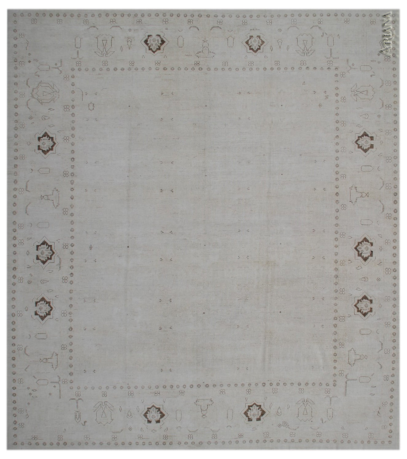 12'x13' Large Square Rug | Agra | Traditional Design – Ariana Rugs