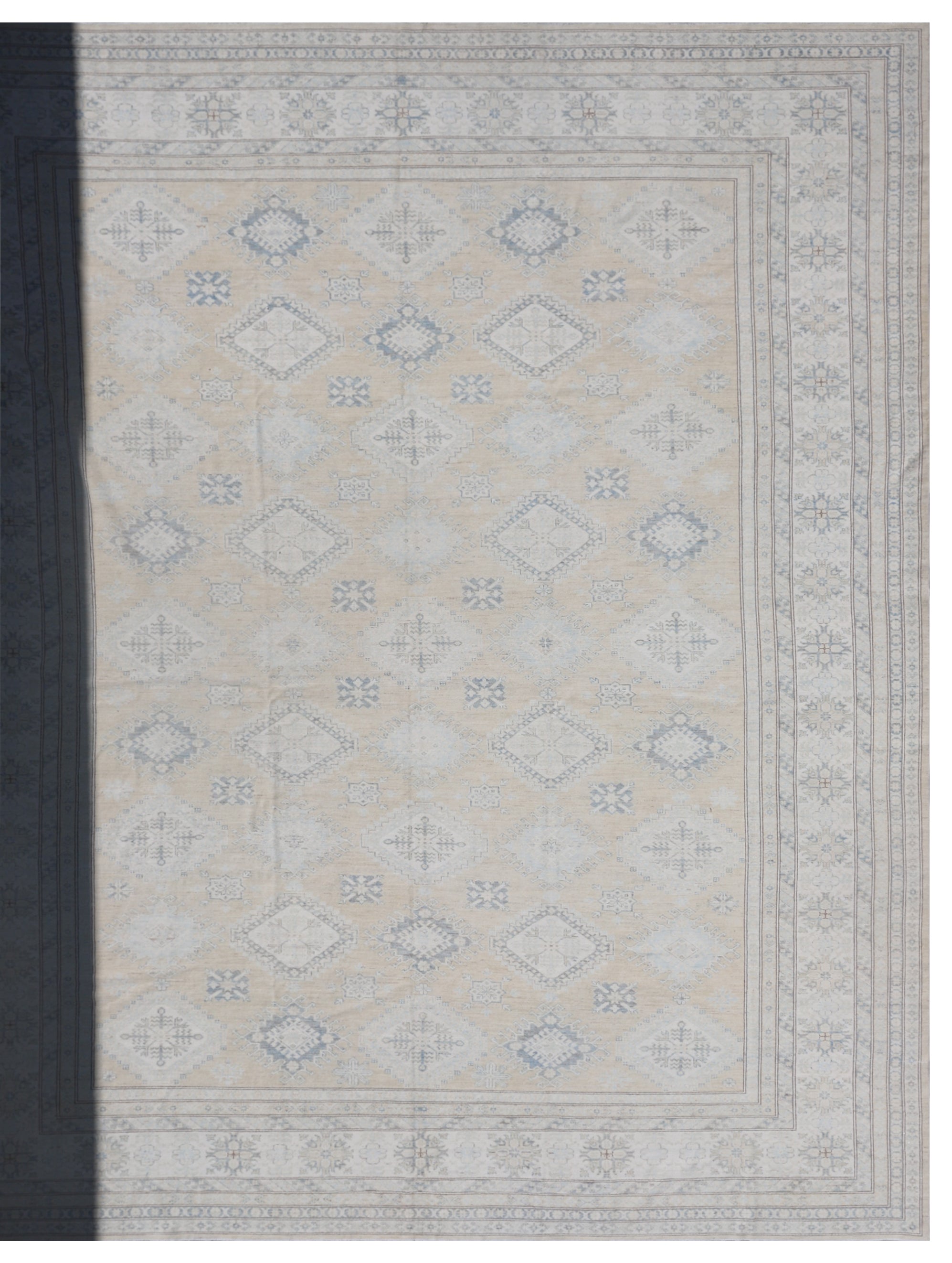 13'x16' Geometric Large Rug | Soft Color Wool Rug – Ariana Rugs