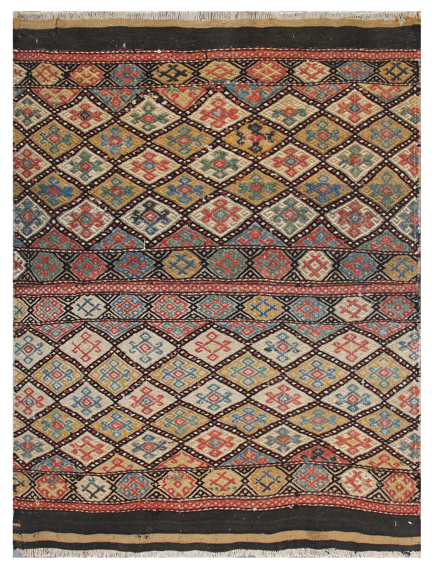 3'x4' Vintage Persian Rug | Veramin Bag Face Rug – Ariana Rugs