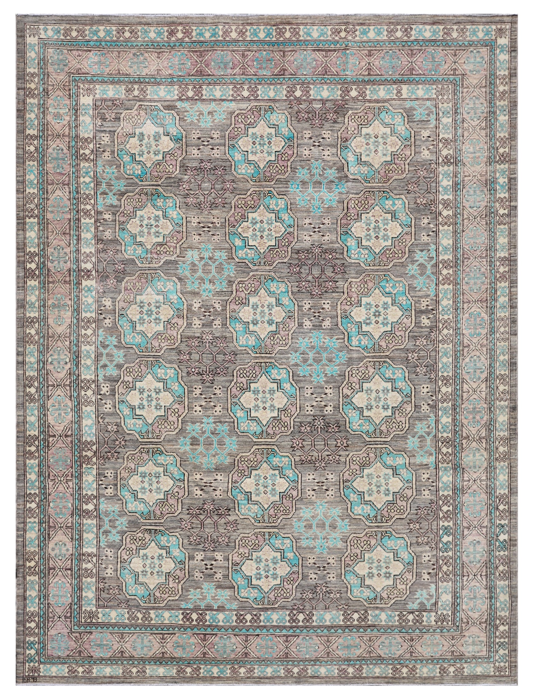 8'x10' Afghan Hand-Knotted Transitional Rug | Elephant Foot Design ...