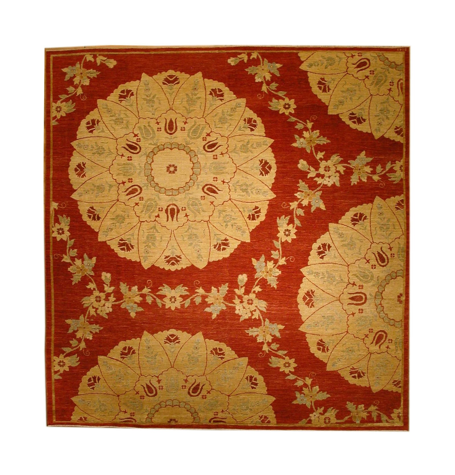 8'x8' Hand-knotted Square Rug | Modern Ottoman Design Rug – Ariana Rugs