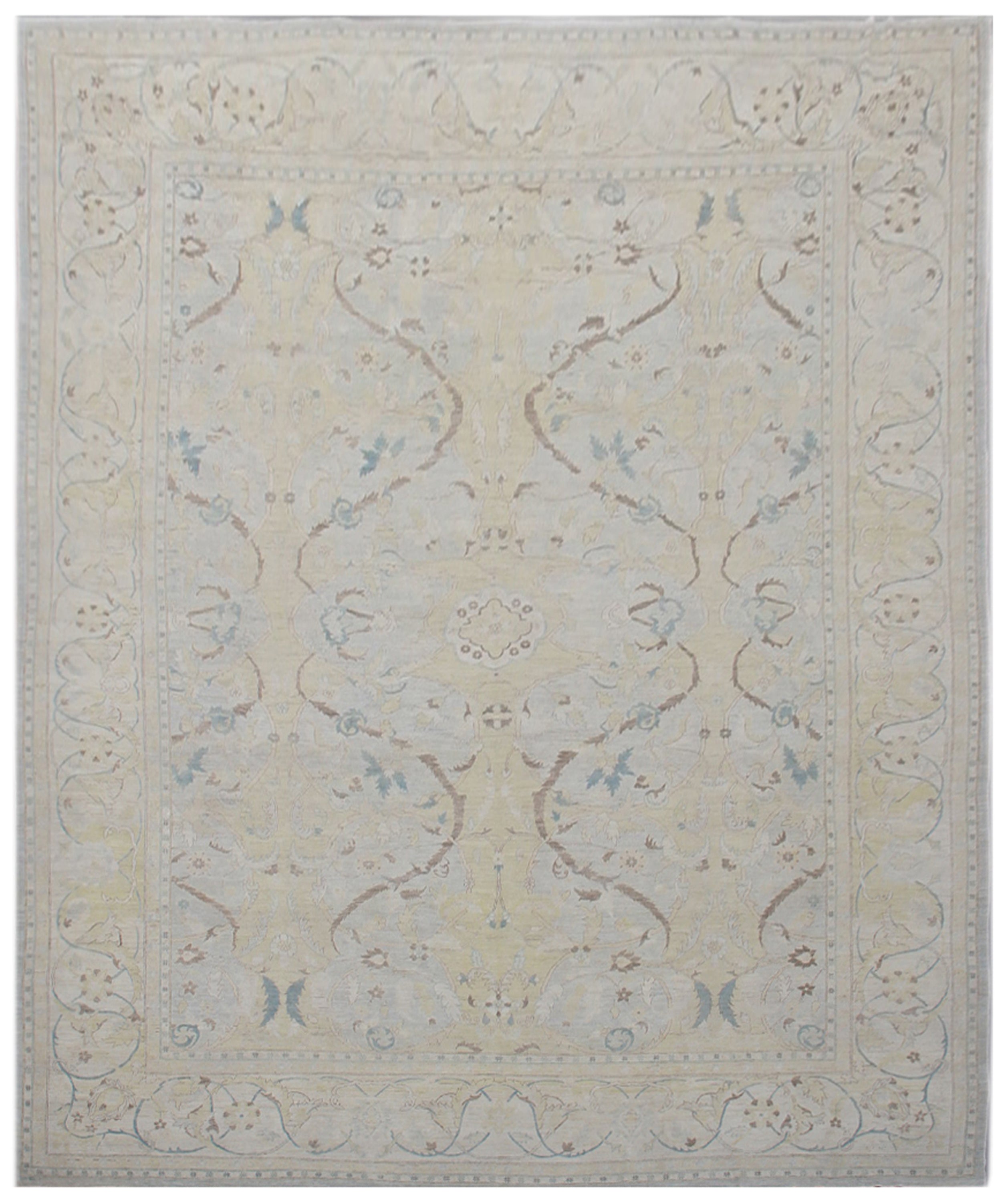 13'x18' Fine Large Silk & Wool Rug | Persian Polonaise Design – Ariana Rugs