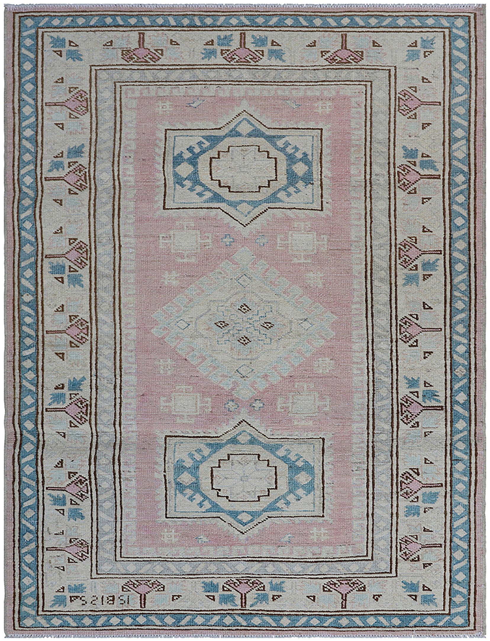 3'x4' Ariana Caucasian Design Hazara Rug – Ariana Rugs