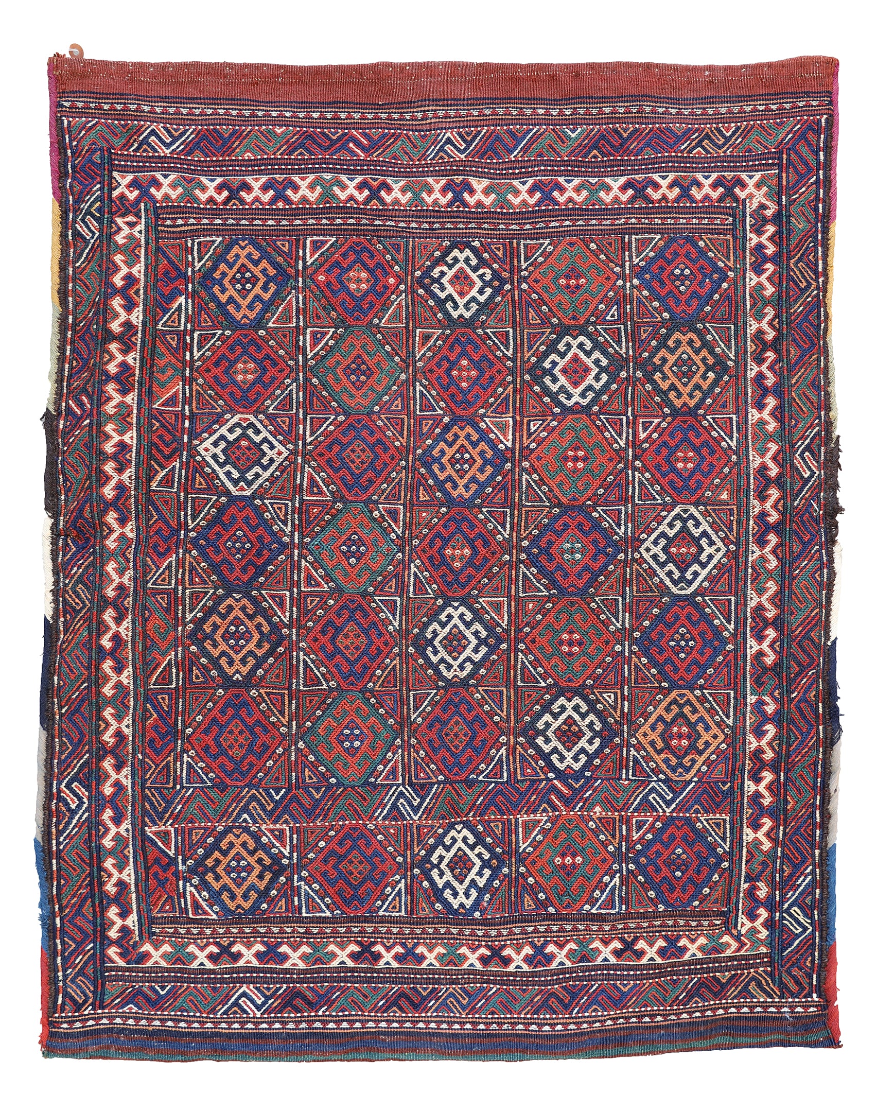 2'x3' Vintage Wool Kilim | Soumak Weave | Tribal Area Rug – Ariana Rugs