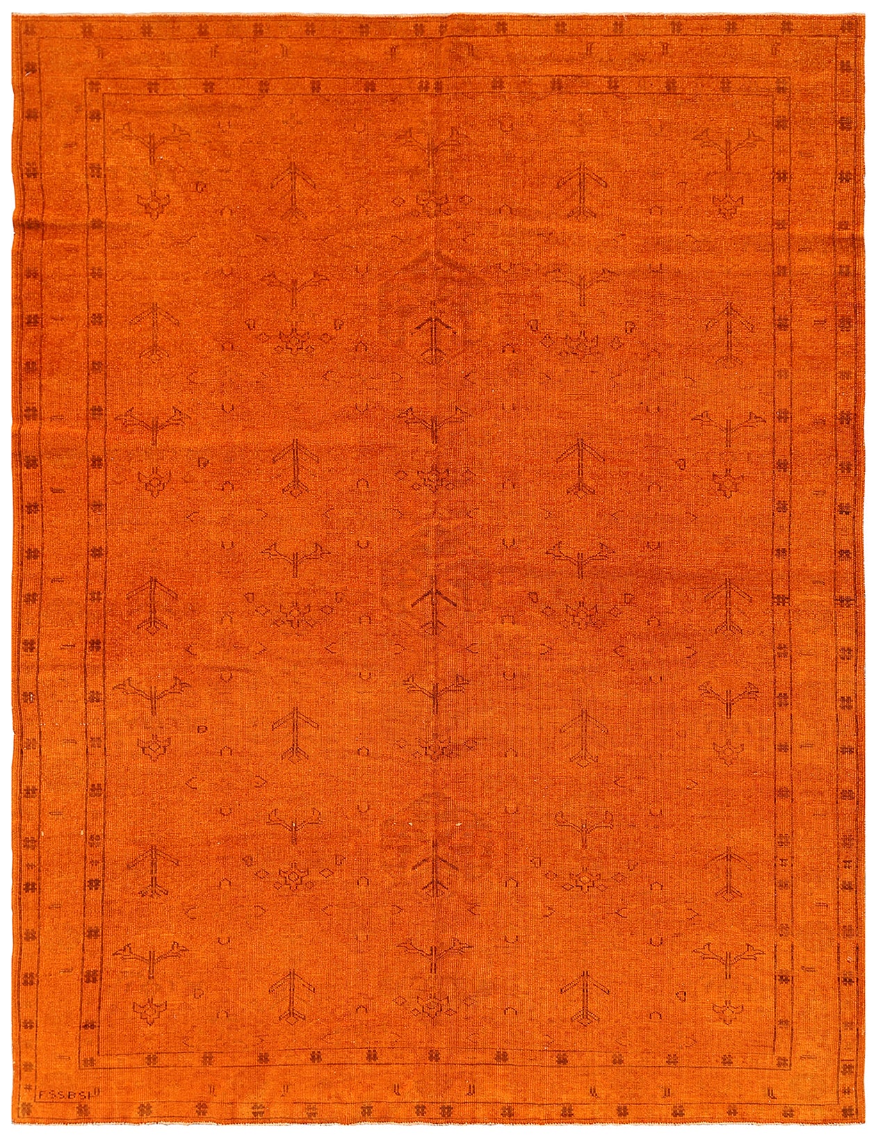 5'x8' Orange Ariana Overdye Rug – Ariana Rugs